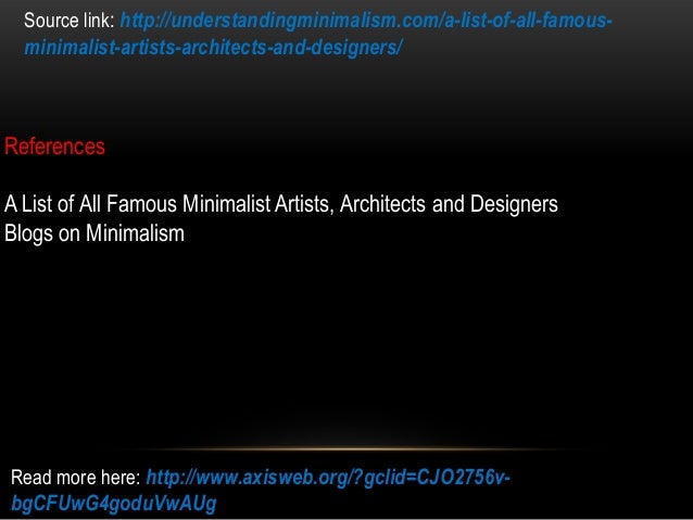 Famous minimalist artists 70s - chembasta