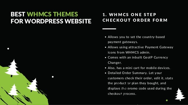 A list of best Whmcs themes for word press website | PPT