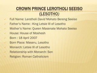 A list of current successors | PDF
