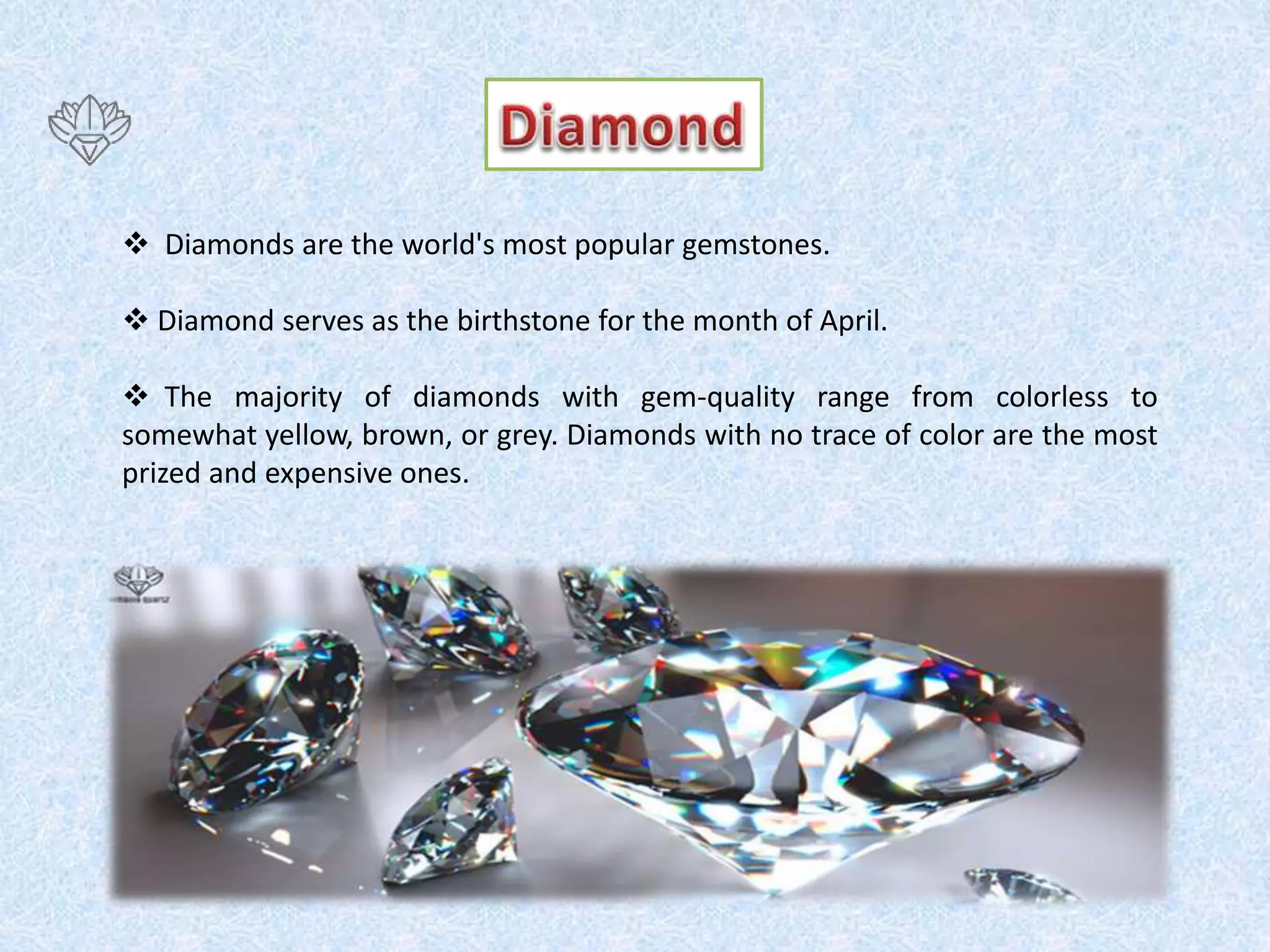 A List Of Precious And Semi Precious Gemstones - Himalya Quartz | PPTX