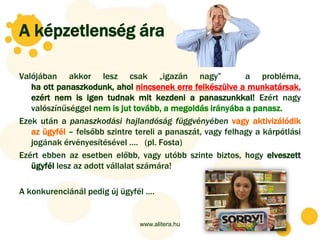 Alitera - Panaszból előny | PPT