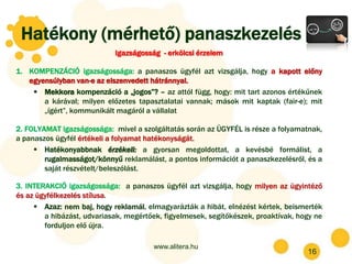 Alitera - Panaszból előny | PPT
