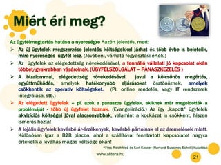 Alitera - Panaszból előny | PPT