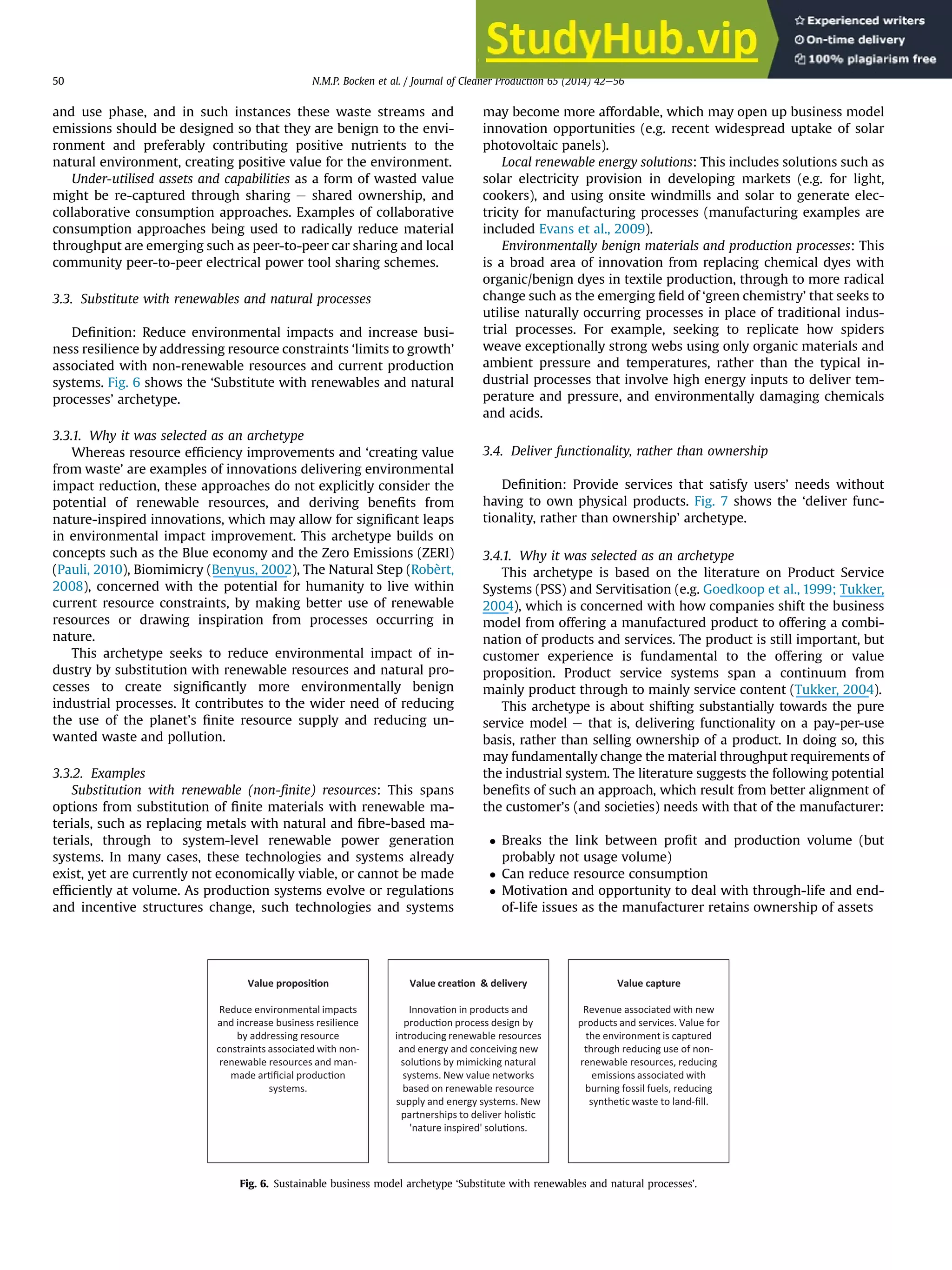 A Literature And Practice Review To Develop Sustainable Business Model Archetypes | PDF