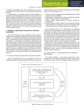 A Literature And Practice Review To Develop Sustainable Business Model ...