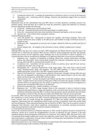 A literature review of fraud risk management in micro finance ...