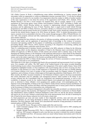 A literature review of fraud risk management in micro finance ...