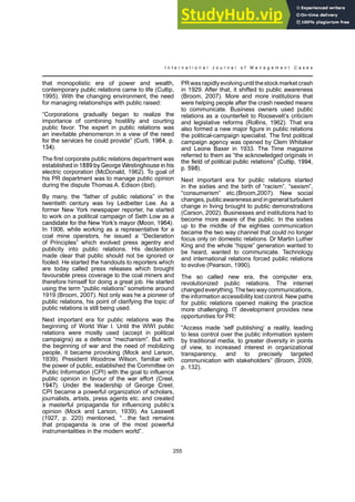 A LITERATURE REVIEW OF PUBLIC RELATIONS IN PUBLIC HEALTHCARE | PDF