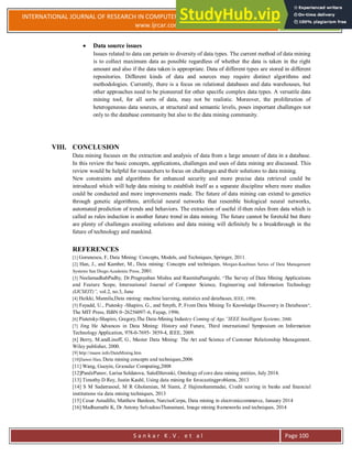 A LITERATURE REVIEW ON DATAMINING | PDF