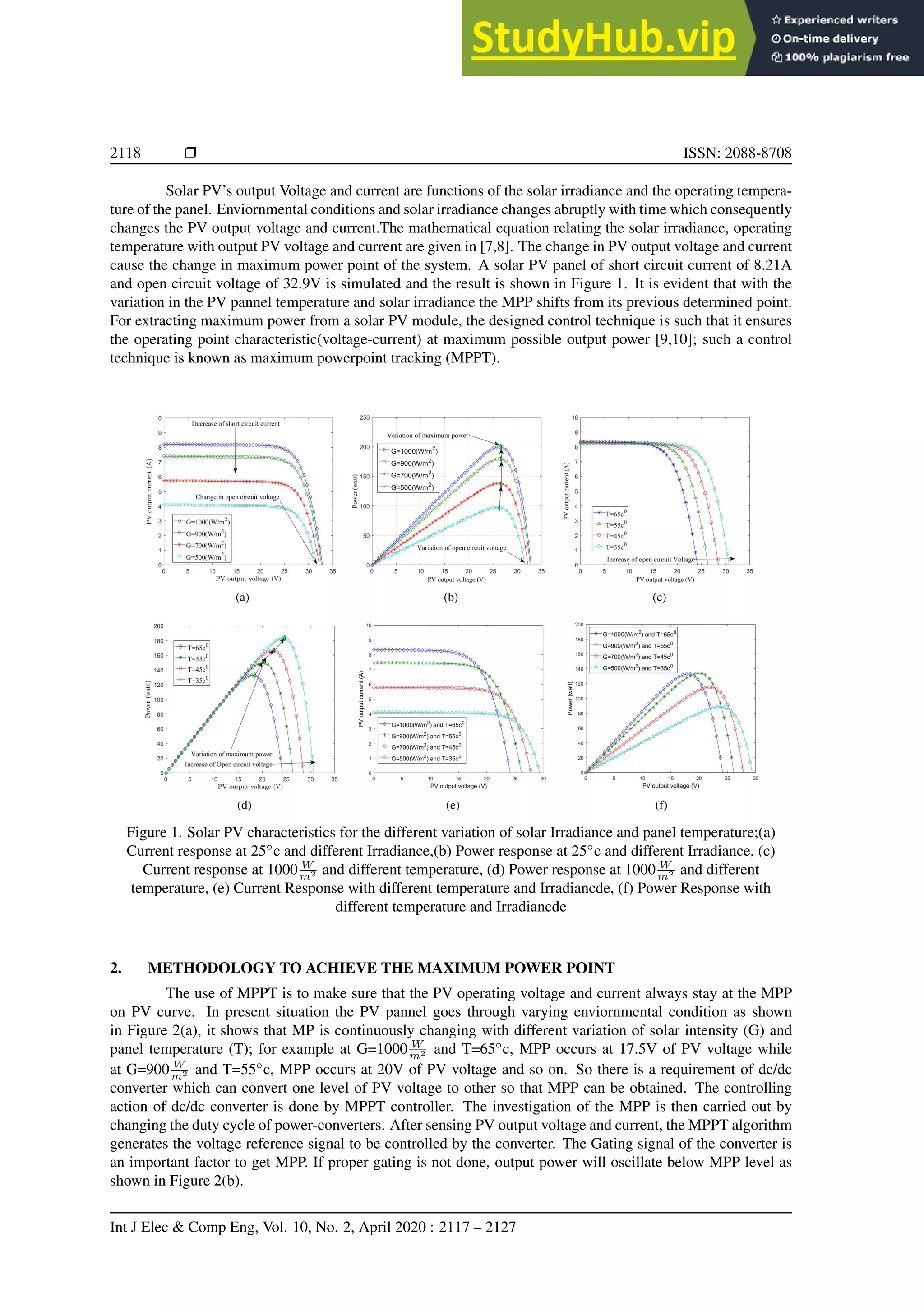 A Literature Review On Industrially Accepted MPPT Techniques For Solar PV System | PDF