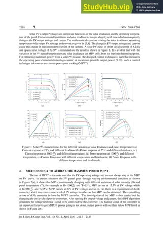 A Literature Review On Industrially Accepted MPPT Techniques For Solar PV System | PDF