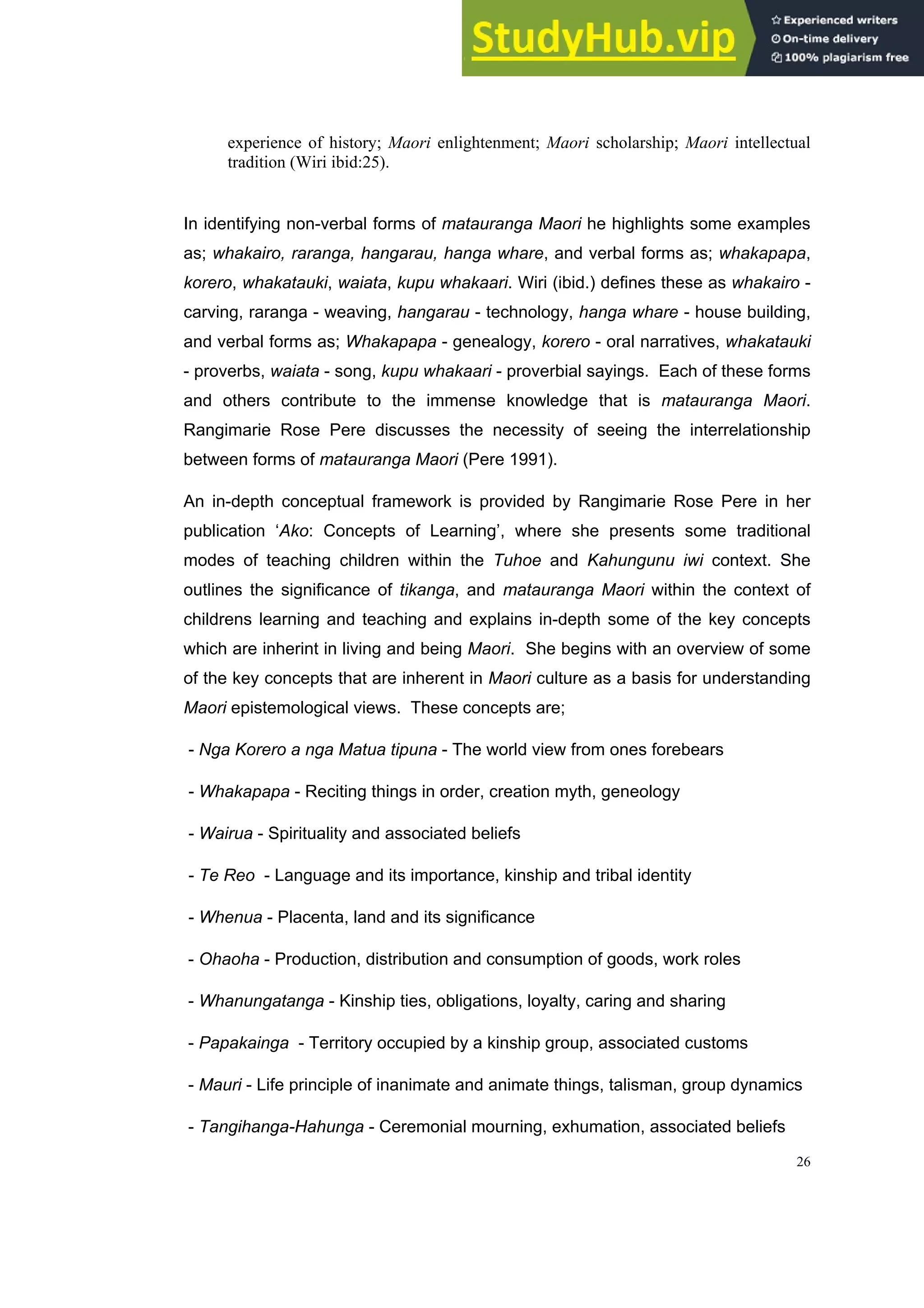 A LITERATURE REVIEW ON KAUPAPA MAORI AND MAORI EDUCATION PEDAGOGY | PDF ...