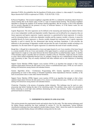 A Literature Review On Kidney Disease Prediction Using Data Mining Classification Technique | PDF