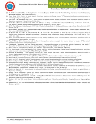 A Literature Review On Seismic Response Of Floating Column Building | PDF