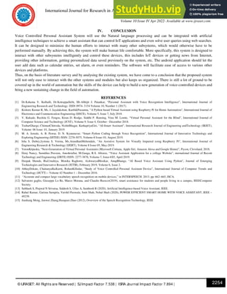 A Literature Survey On Voice Assistance | PDF