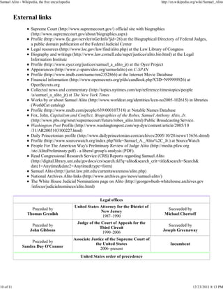 JUSTICE SAMUEL ALITO (Wikipedia Info) | PDF