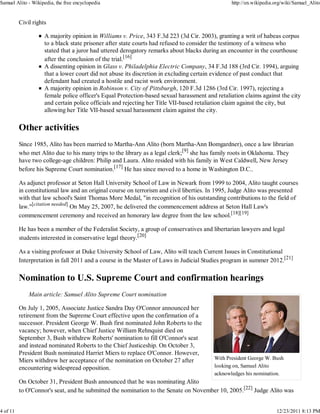 JUSTICE SAMUEL ALITO (Wikipedia Info) | PDF