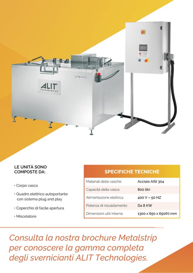 Fastrip T5: Vasca per la sverniciatura chimica ad immersione | PDF