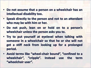 A Little about Disability Etiquette | PPTX
