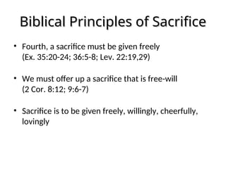 A Living Sacrifice.ppt We must offer up a sacrifice that costs | PPT