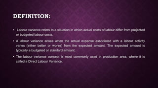 Labour variance analysis | PPTX