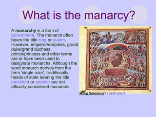 Monarchy (low) | PPT