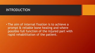 Aliyu discuss principles of internal fixation | PPTX
