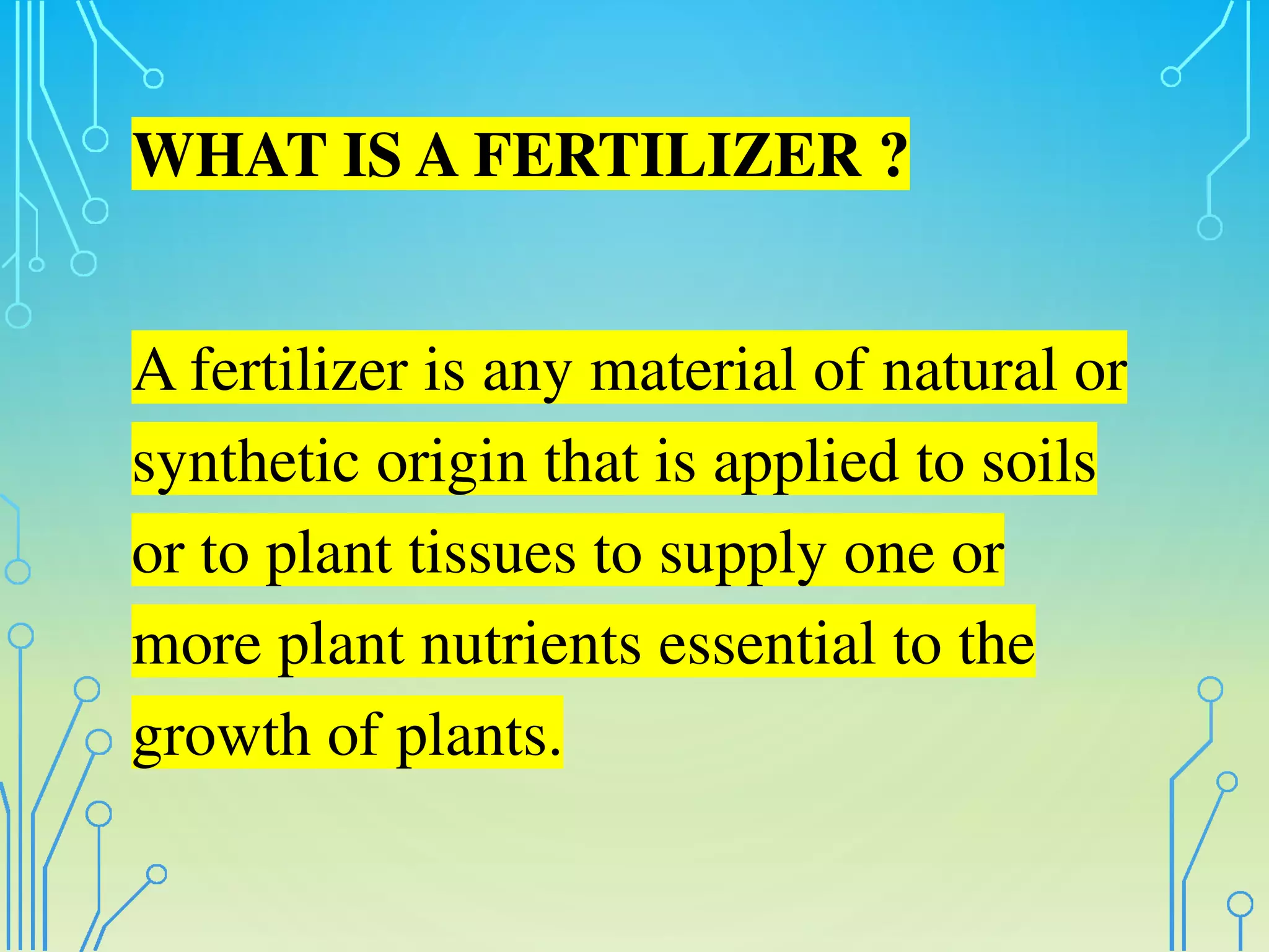 Introduction to Fertilizers | PDF