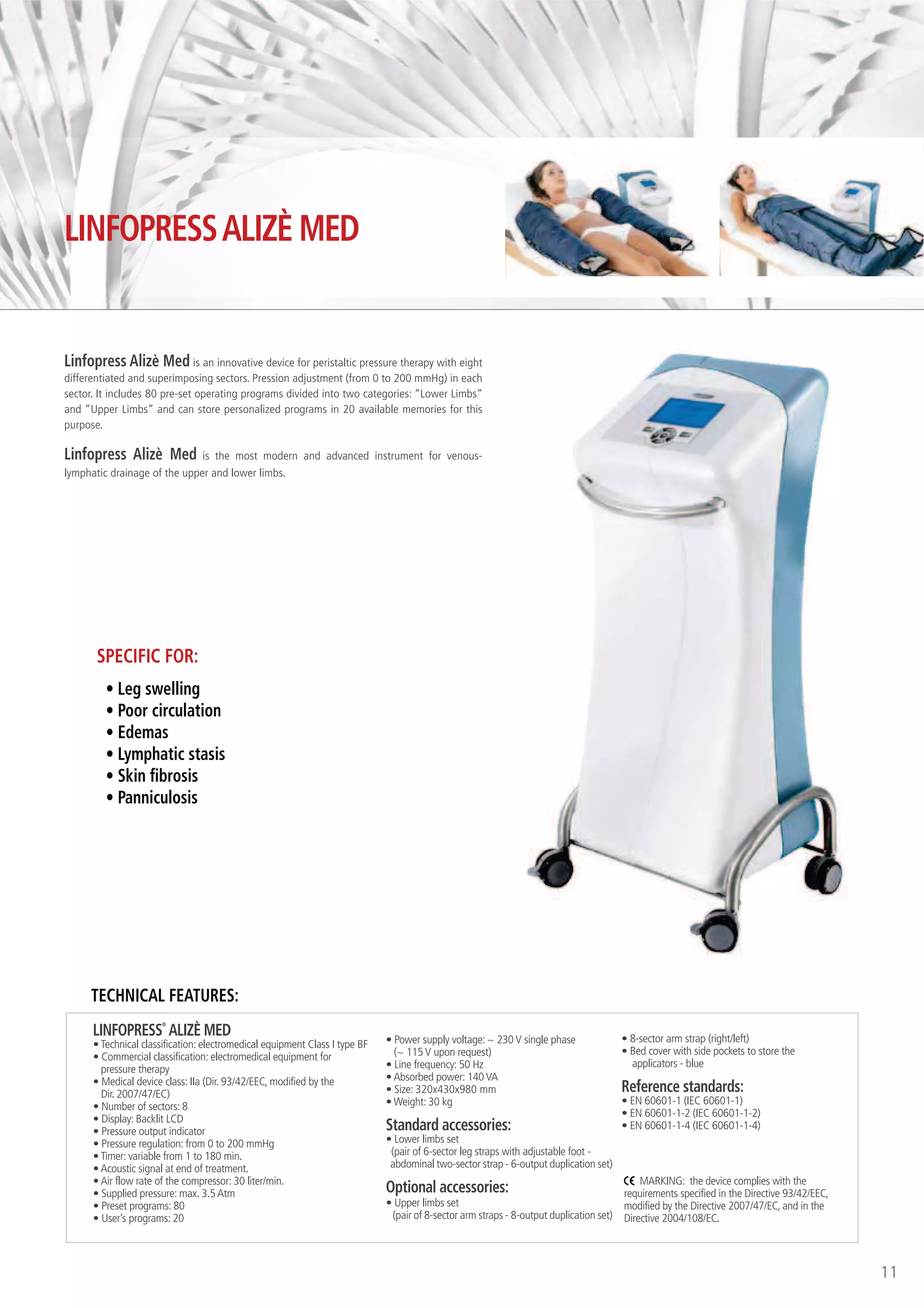 Fisioline linfopress Alize med | PDF