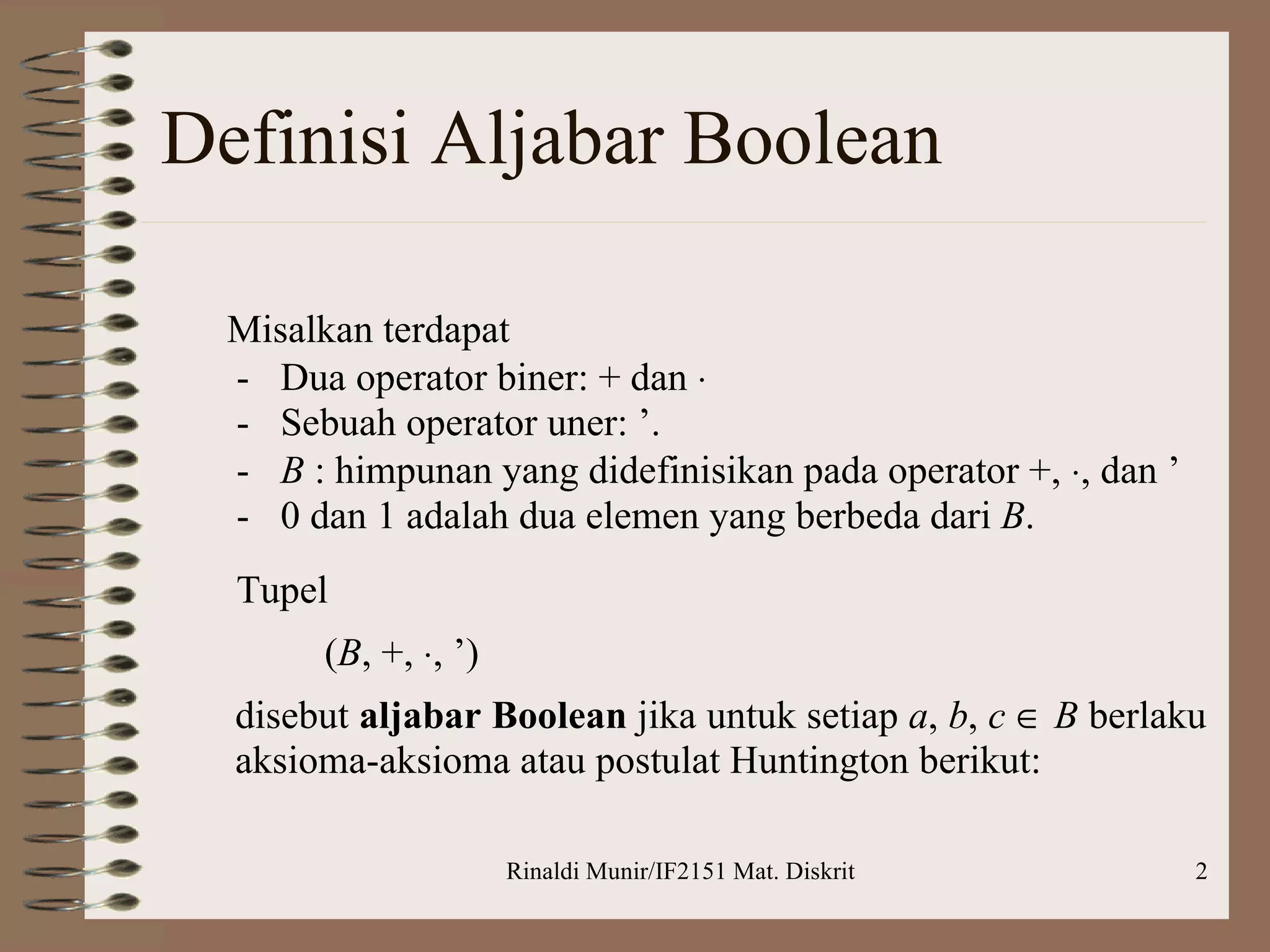 Aljabar Boolean | PPT