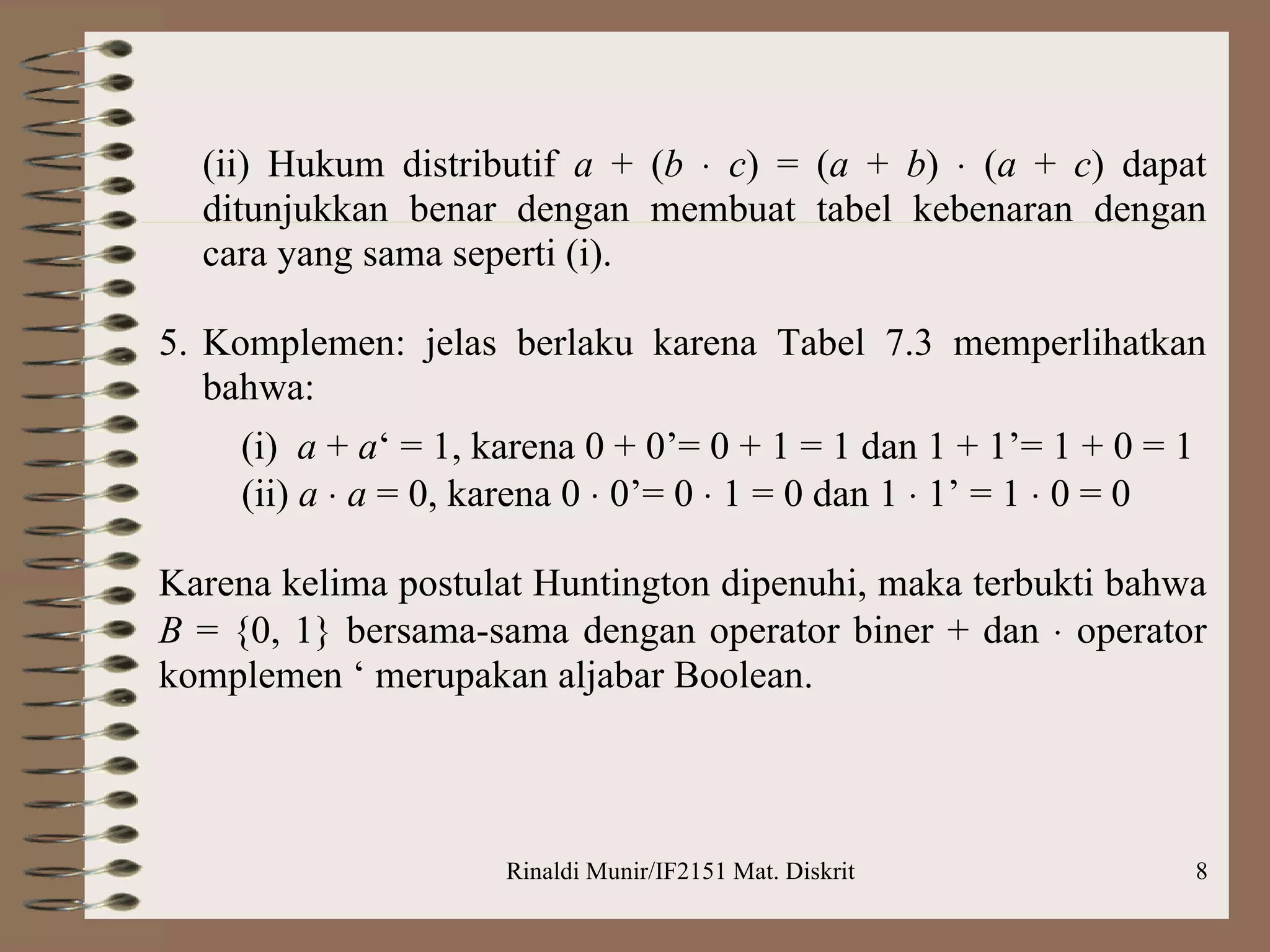 Aljabar Boolean | PPT