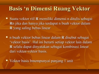 Aljabar linear-2 | PPT