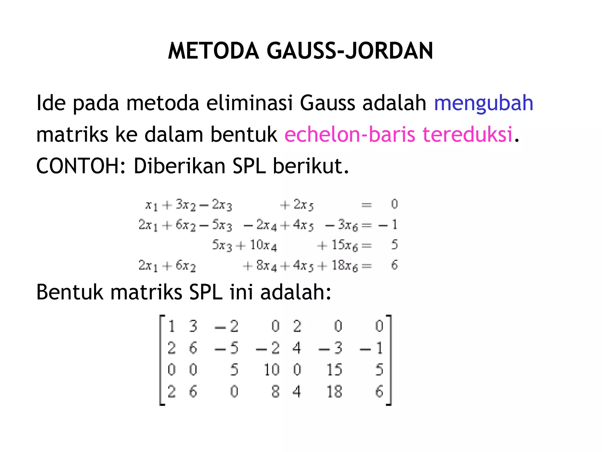 Aljabar linier-matriks1 | PPT