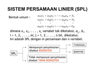 Aljabar linier-matriks1 | PPT