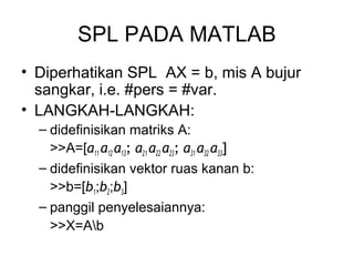 Aljabar linier-matriks (1) | PPT
