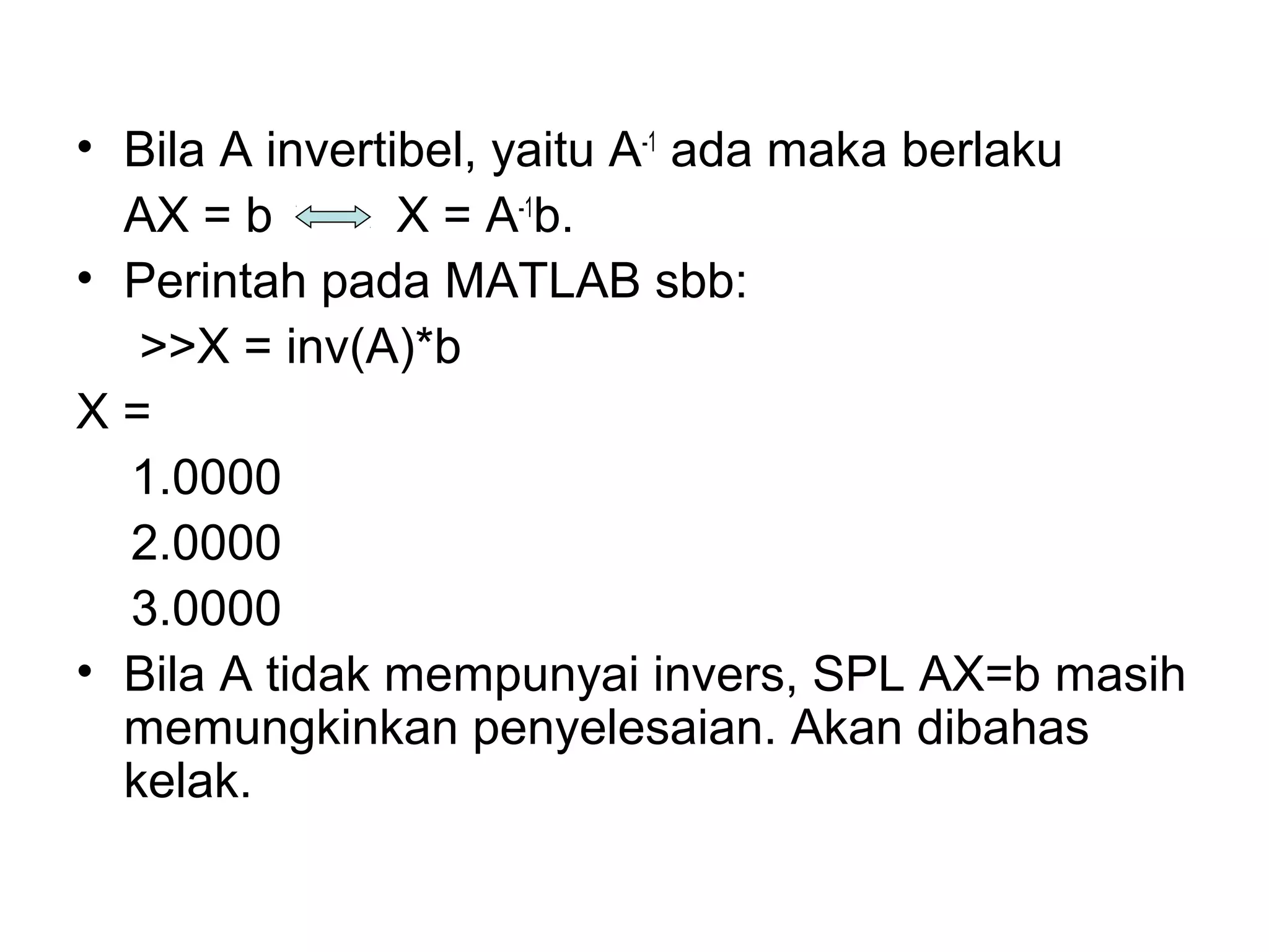 Aljabar linier-matriks (1) | PPT