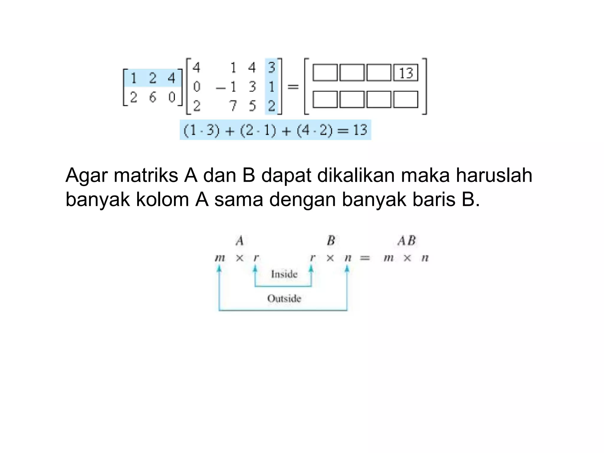 Aljabar linier-matriks (1) | PPT