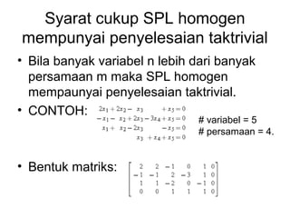 Aljabar linier-matriks (1) | PPT