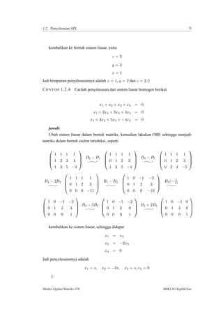 Aljabar matriks-its | PDF