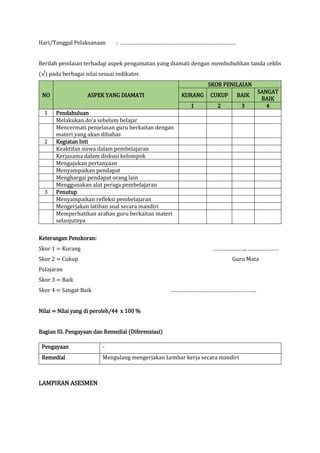 Modul Ajar Materi Aljabar 1 Kelas 7 Docx