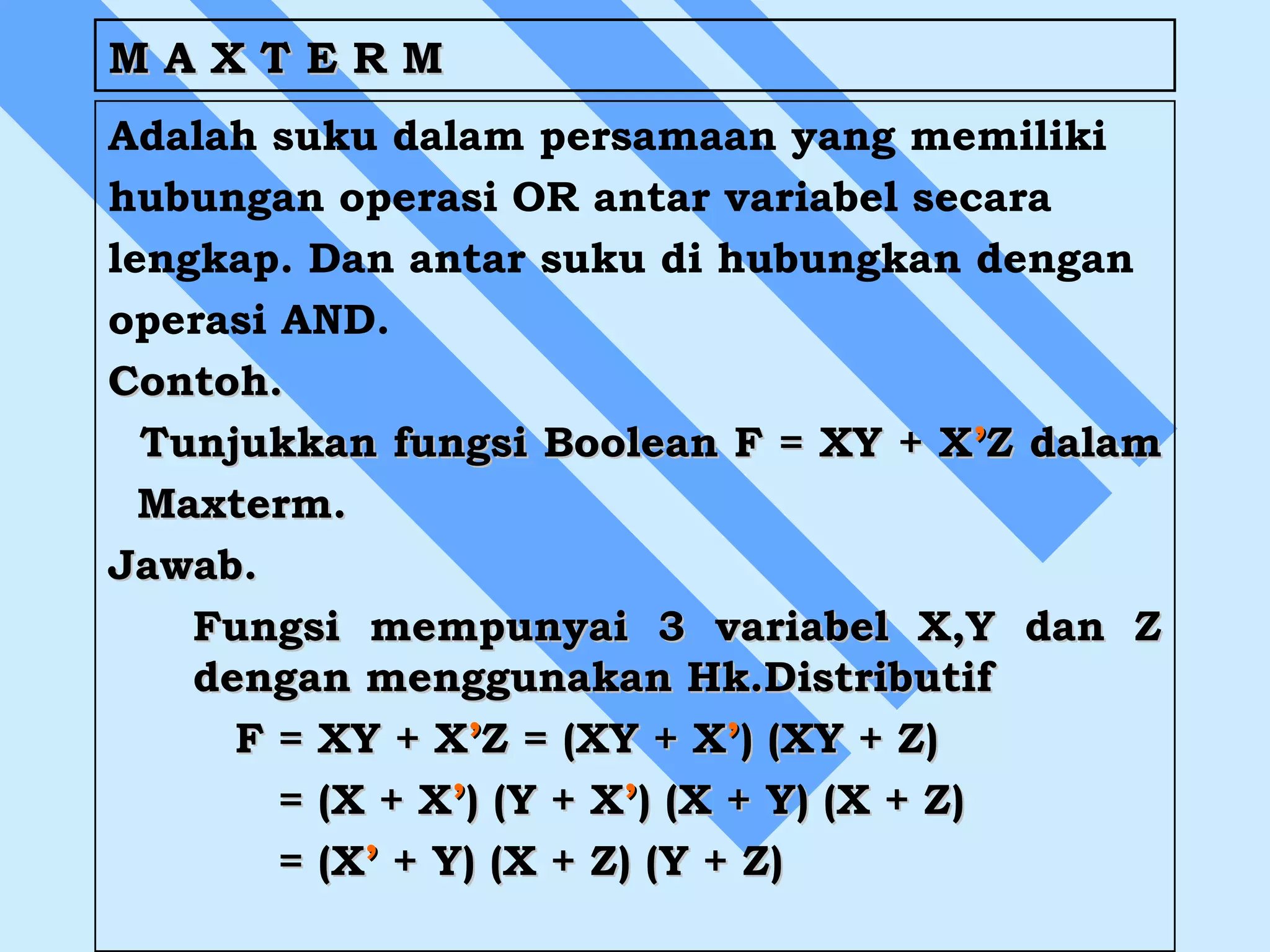Aljabar bolean | PPT