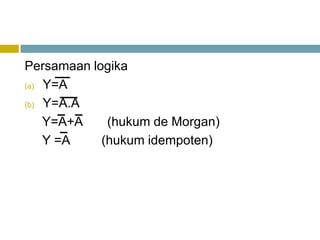 Aljabar boolean | PPTX