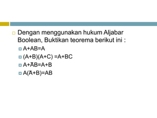 Aljabar boolean | PPTX