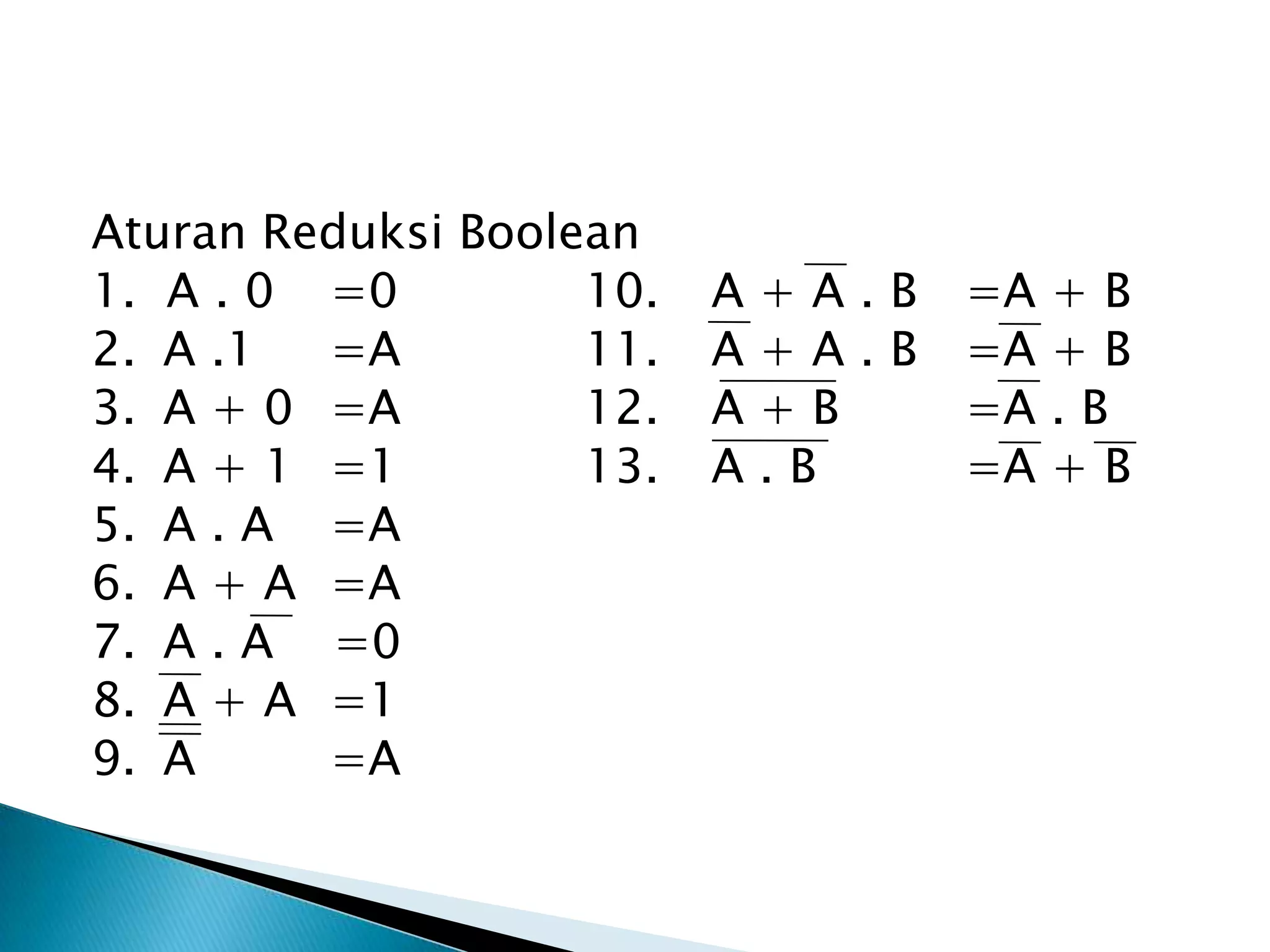 Aljabar boolean | PPT
