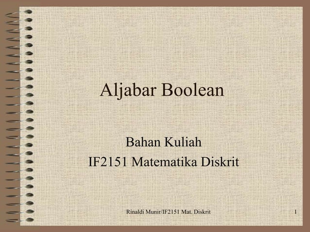 Aljabar Boolean.ppt