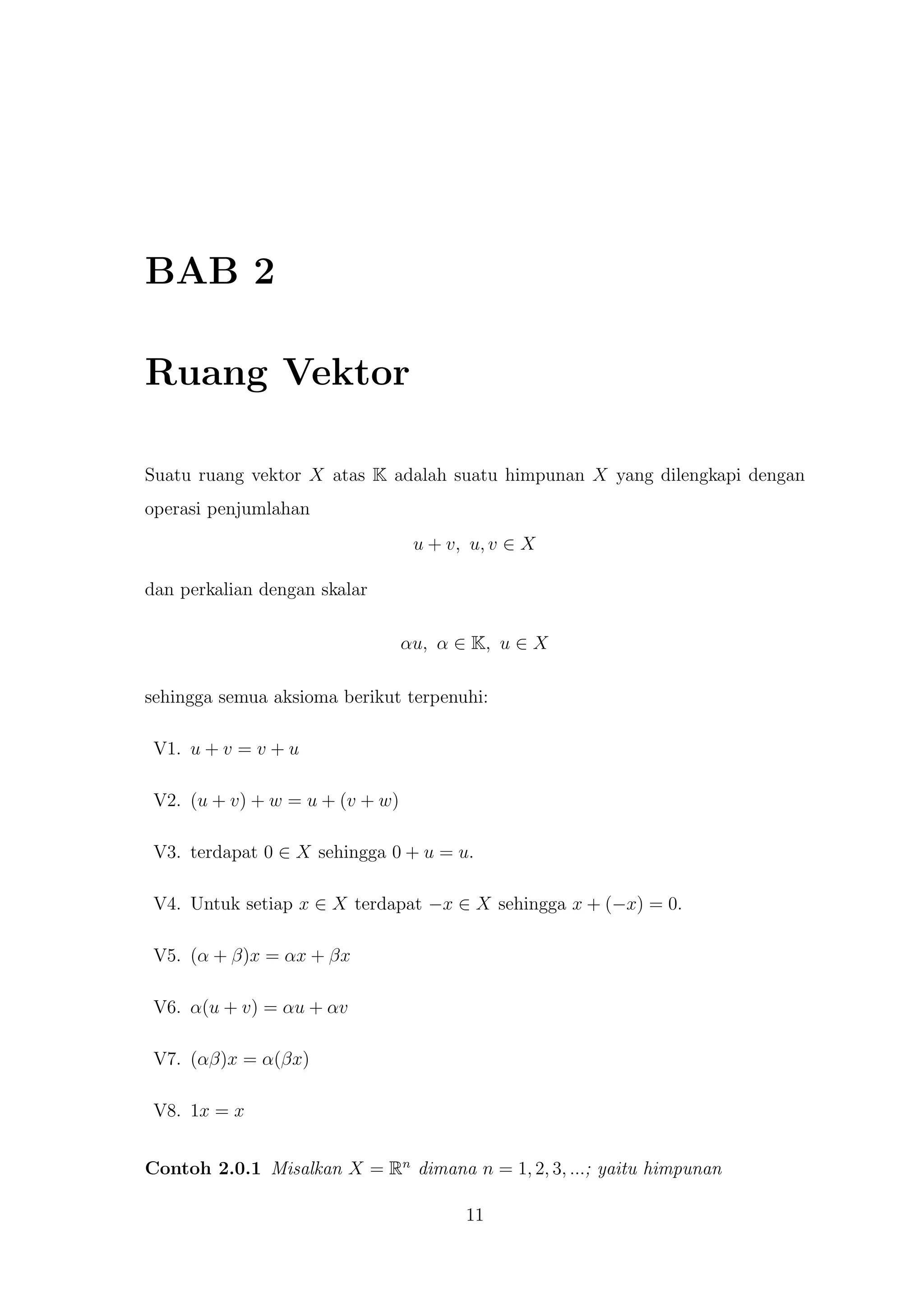 Materi Aljabar linear | PDF