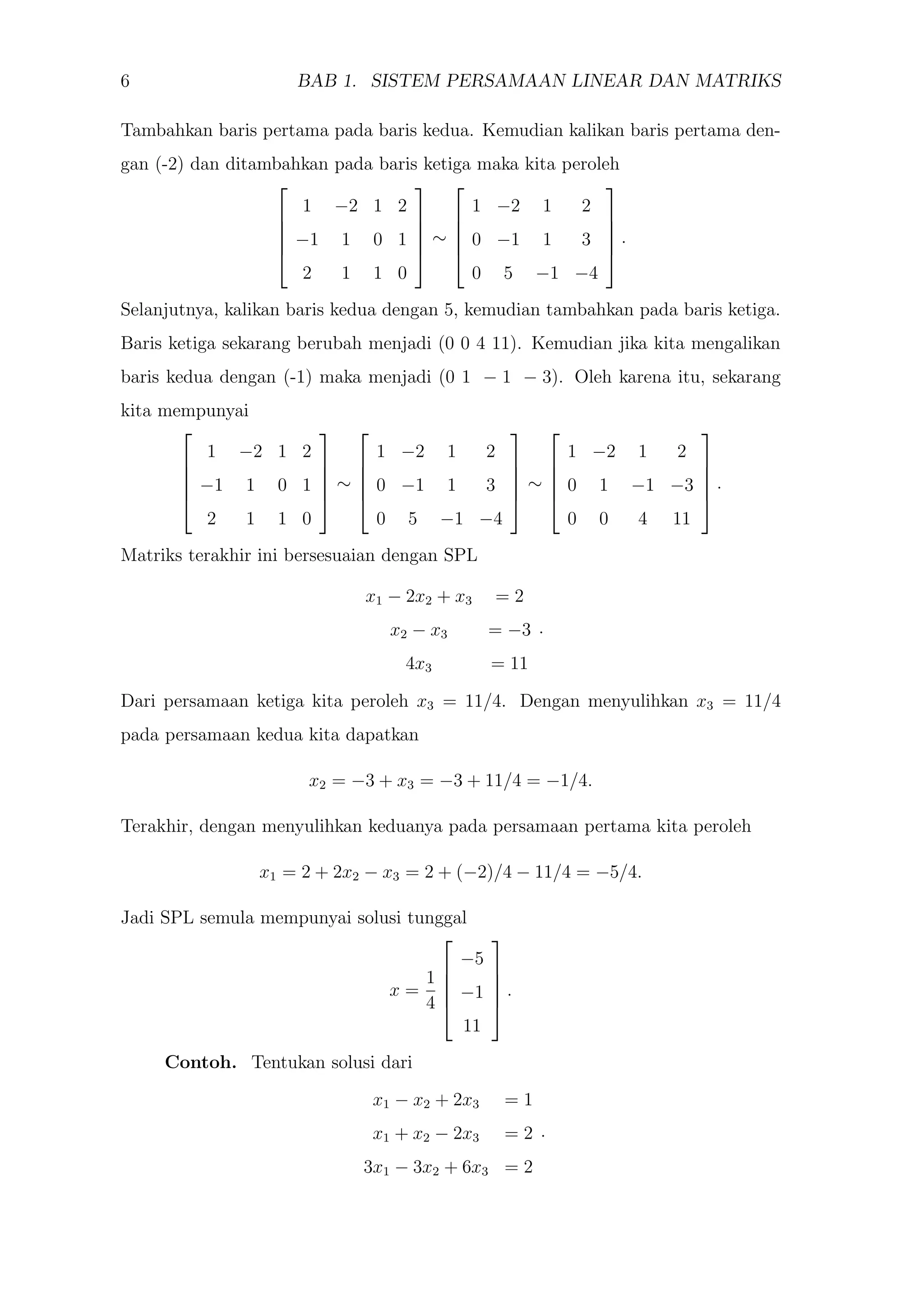 Materi Aljabar linear | PDF