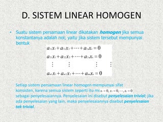 Aljabar linear 2 | PPTX