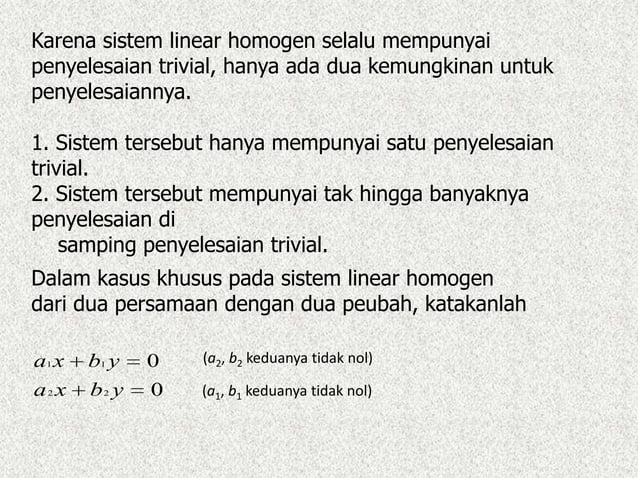 Aljabar linear 2 | PPTX