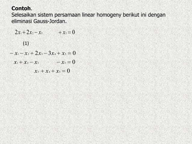 Aljabar linear 2 | PPTX